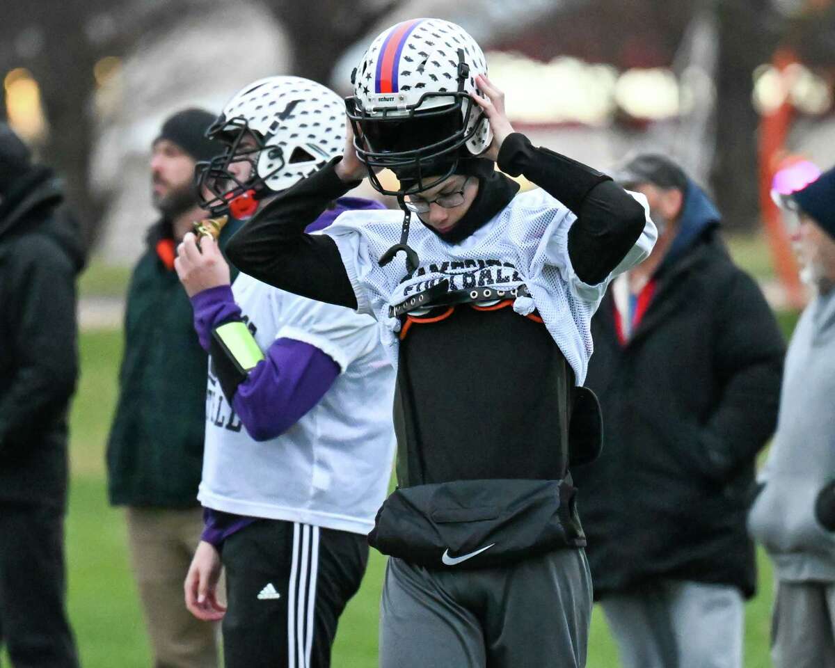 Fathers and sons enjoying journey to Class D football state title game ...