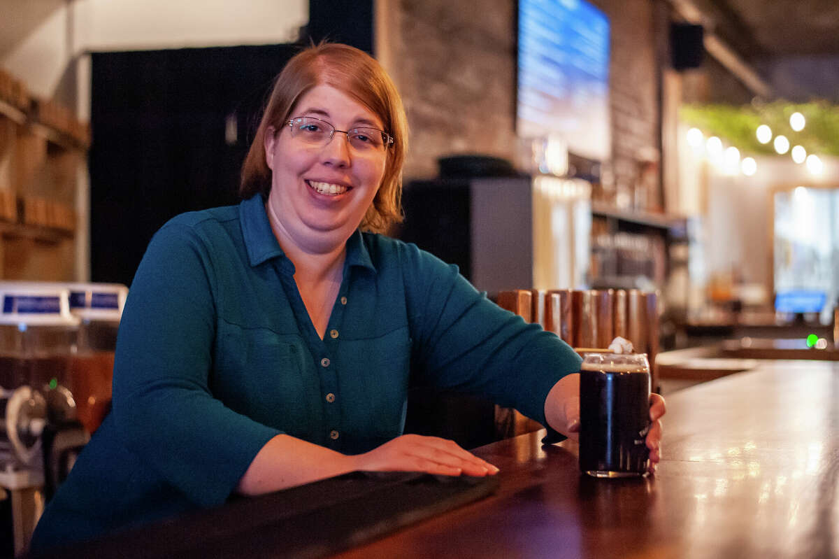 TORI TRIES...shaking things up as a bartender at Three Bridges Distillery