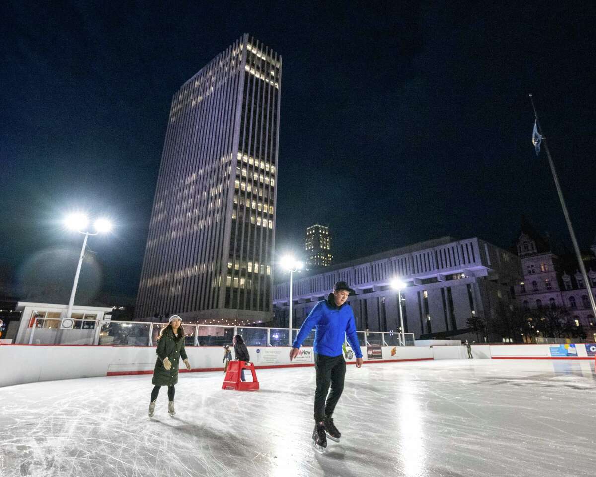 Empire State plaza skating rink now open