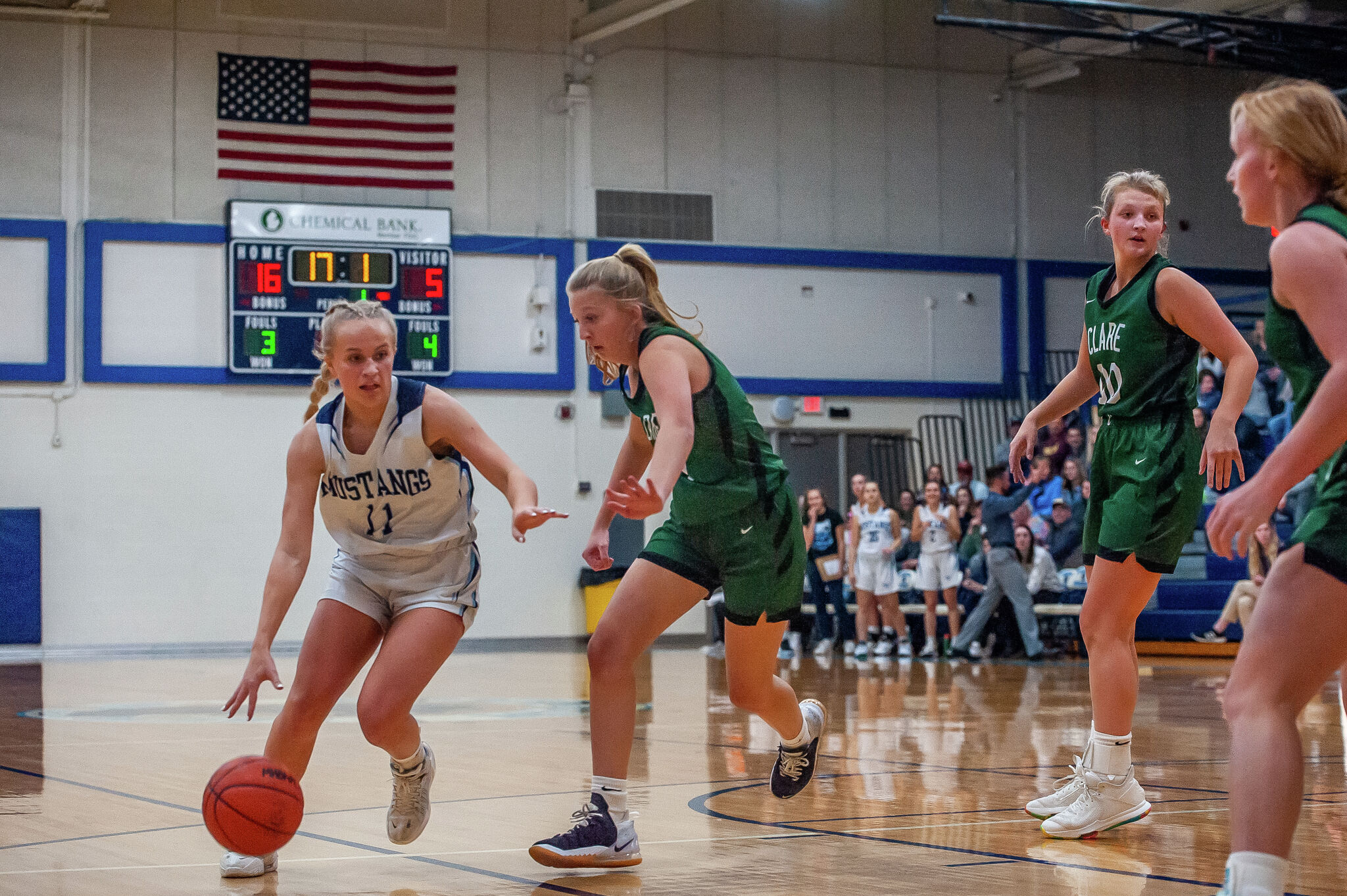 PHOTOS: Meridian clashes with Clare in girls basketball