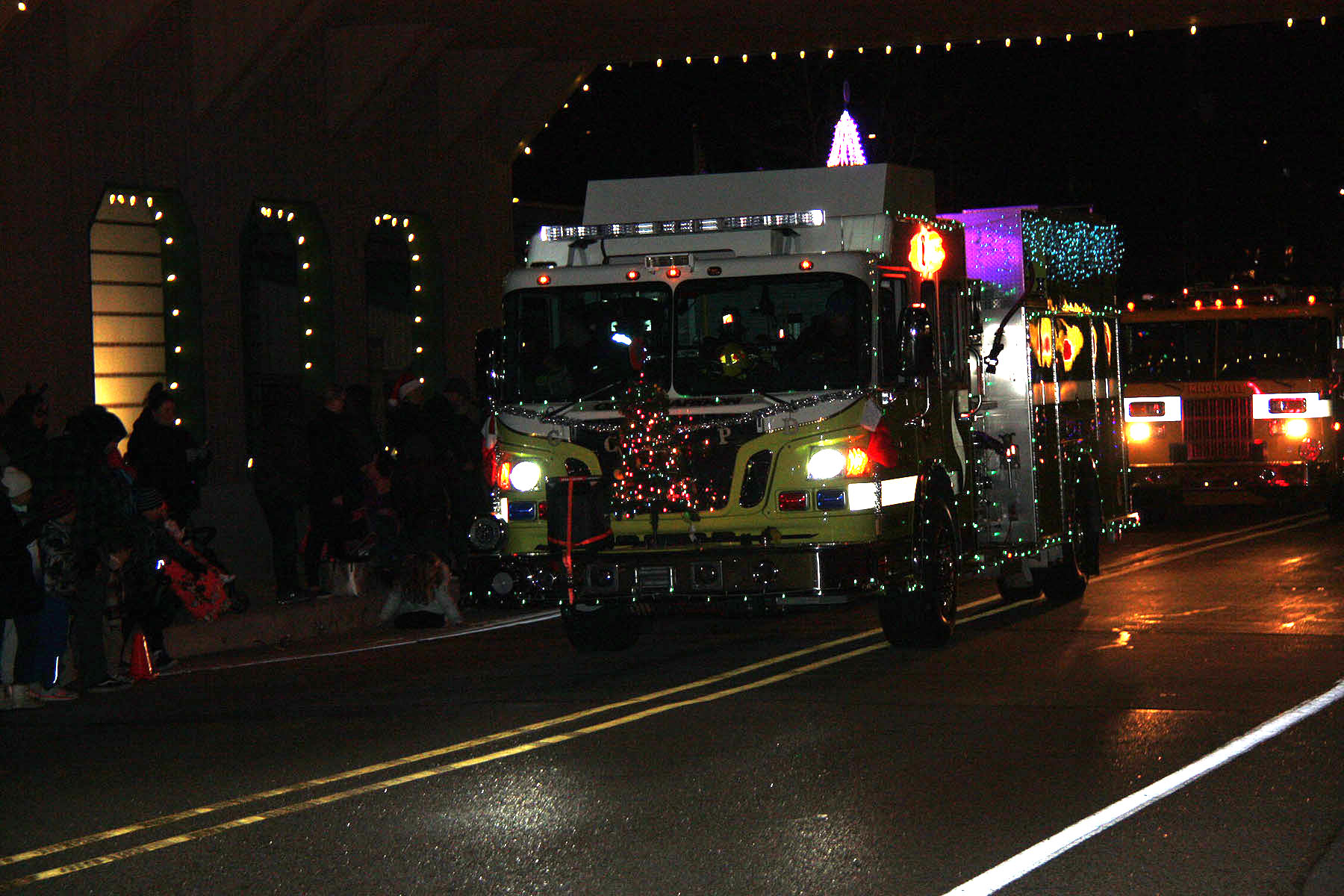 Glen Carbon hosted its first Lighted Christmas Parade Saturday.