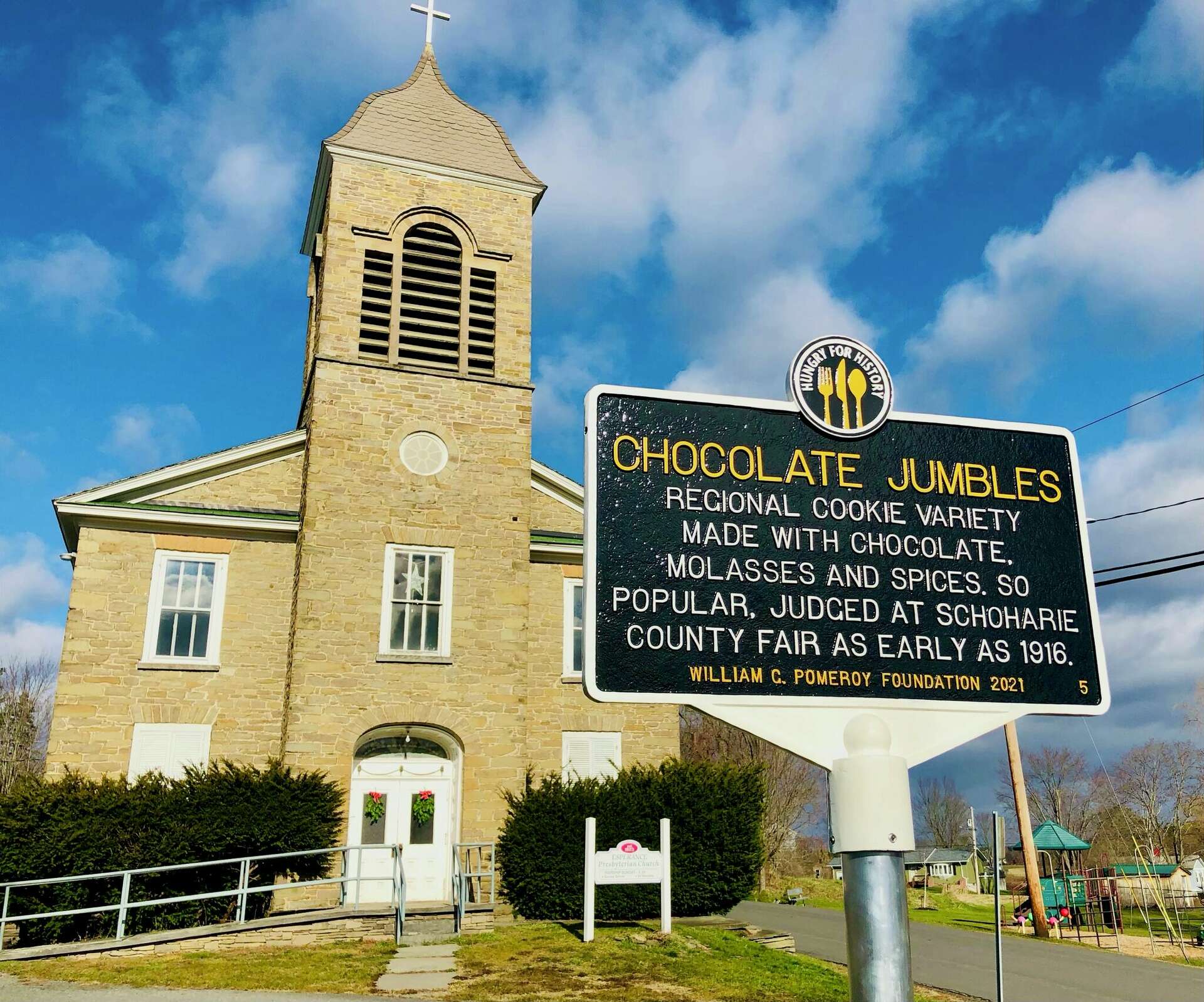 Chocolate Jumbles cookie an Esperance, Upstate NY treat