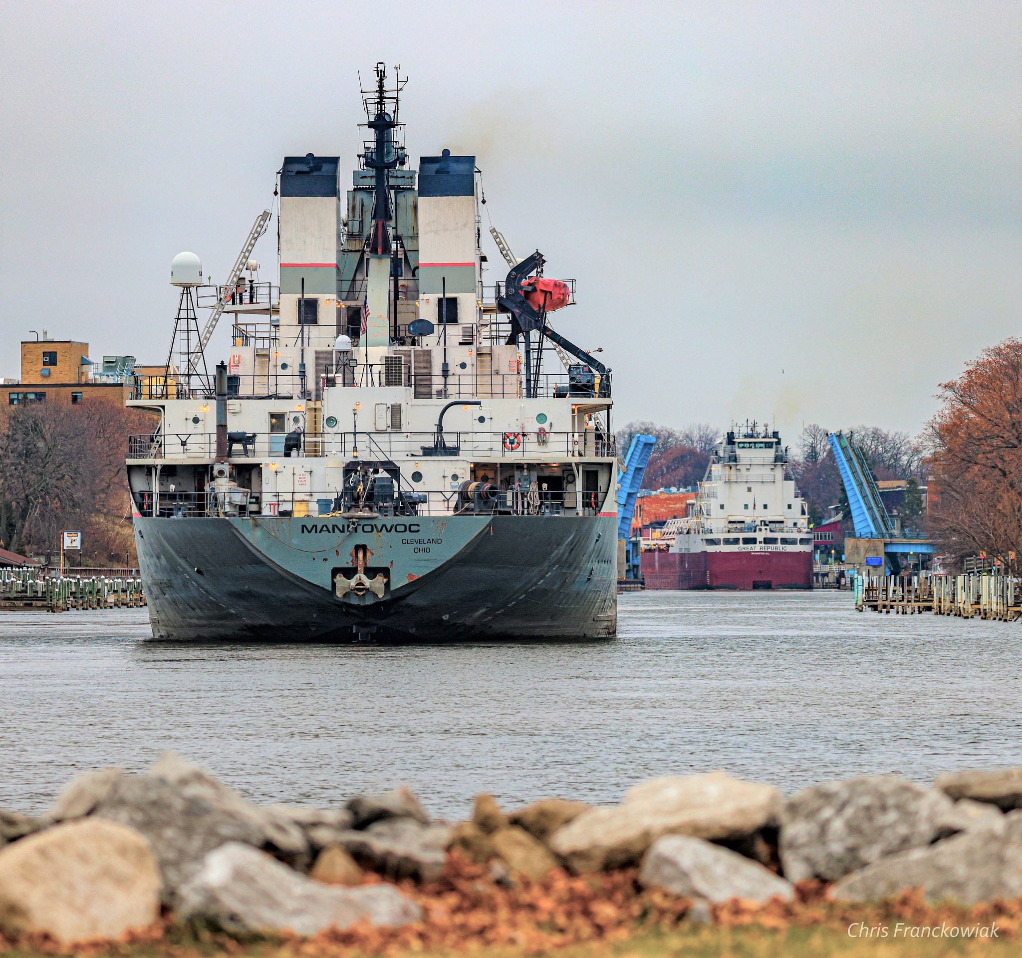 Two Great Lakes vessels visit Manistee harbor