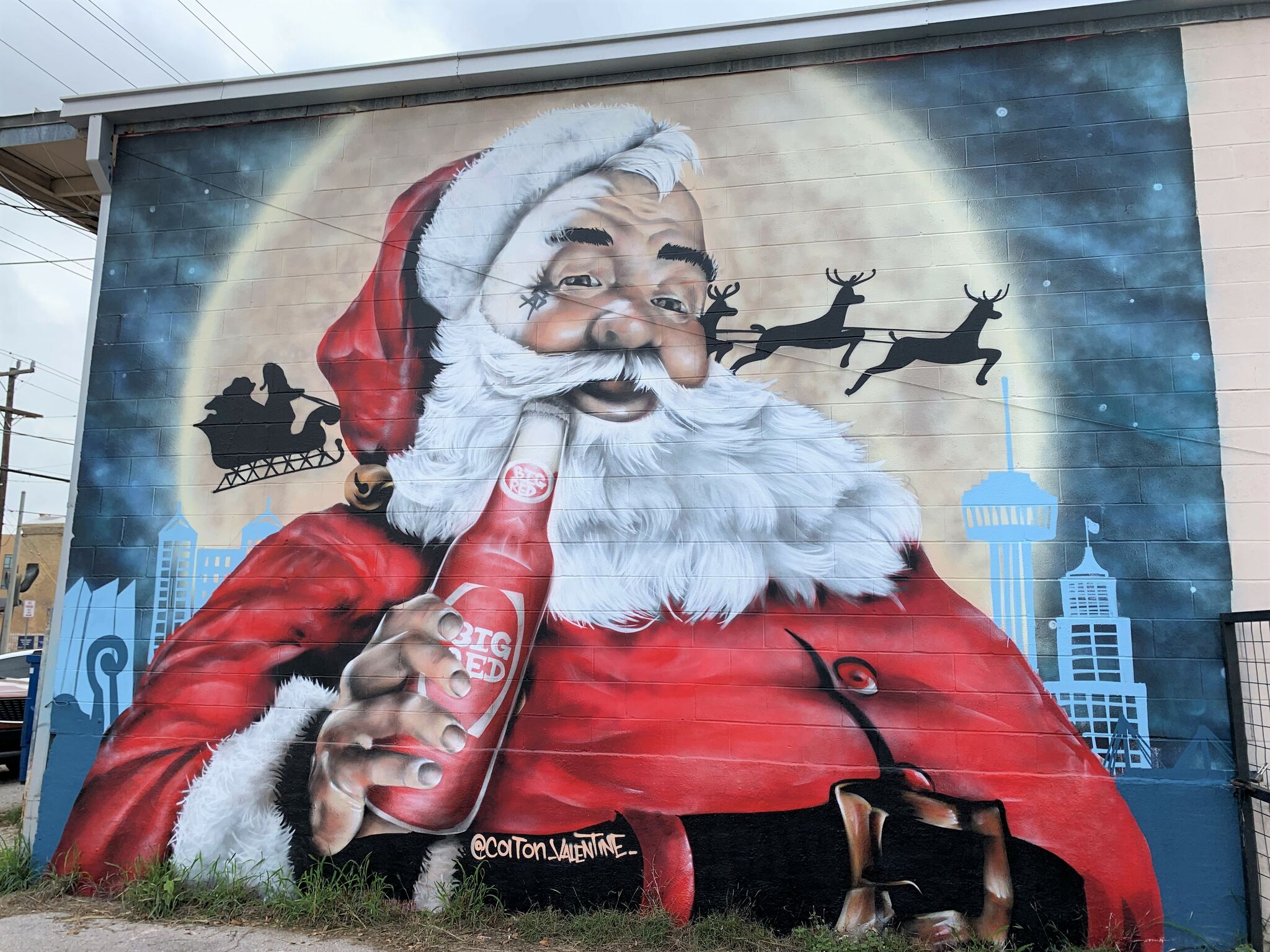 San Antonio artist behind Big Red Santa mural sets scavenger hunt