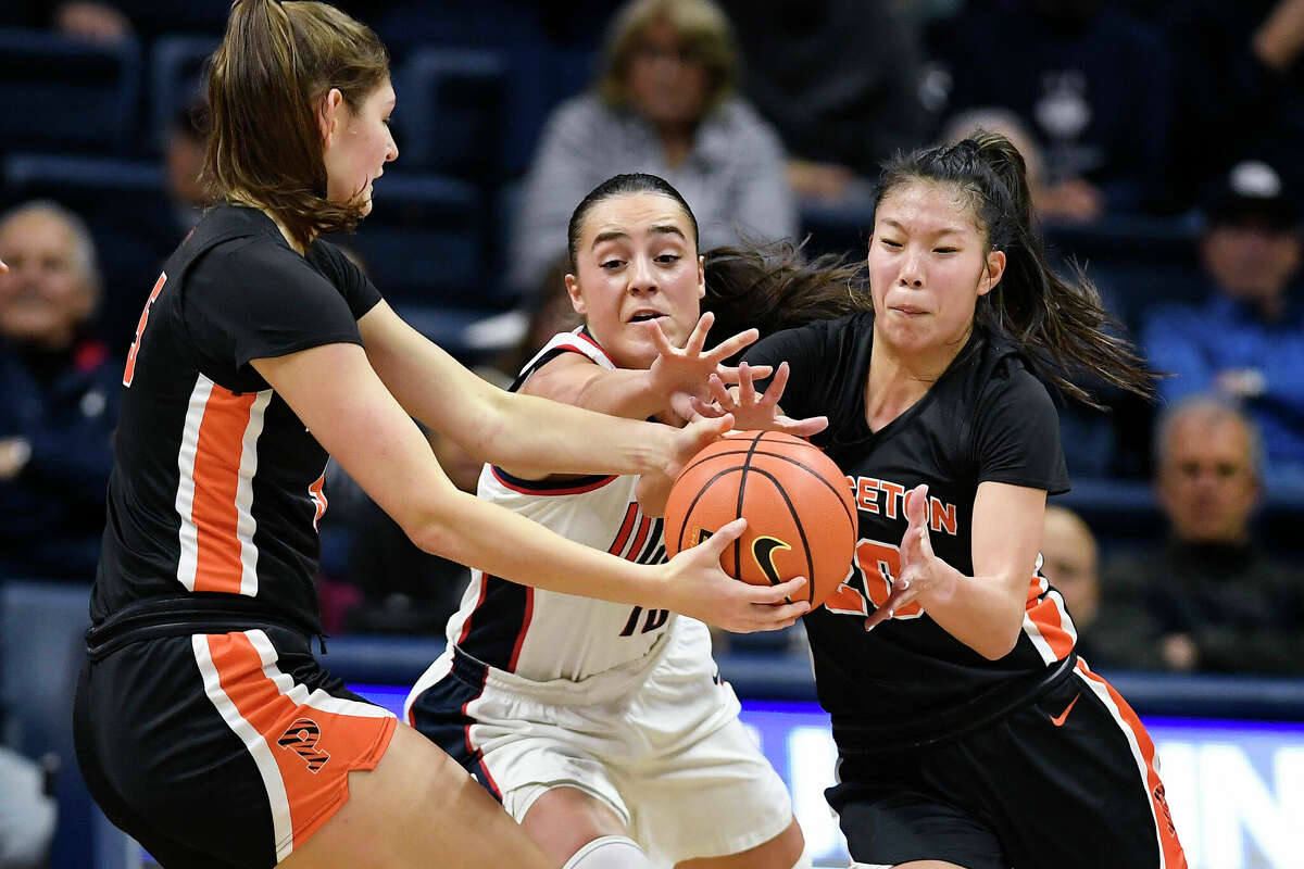 UConn women beat Princeton, but starter Nika Mühl is injured