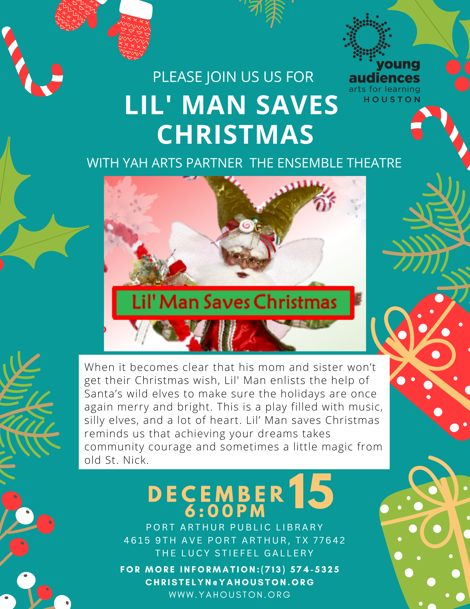 Port Arthur Public Library, Young Audiences put on "Lil' Man Saves ...