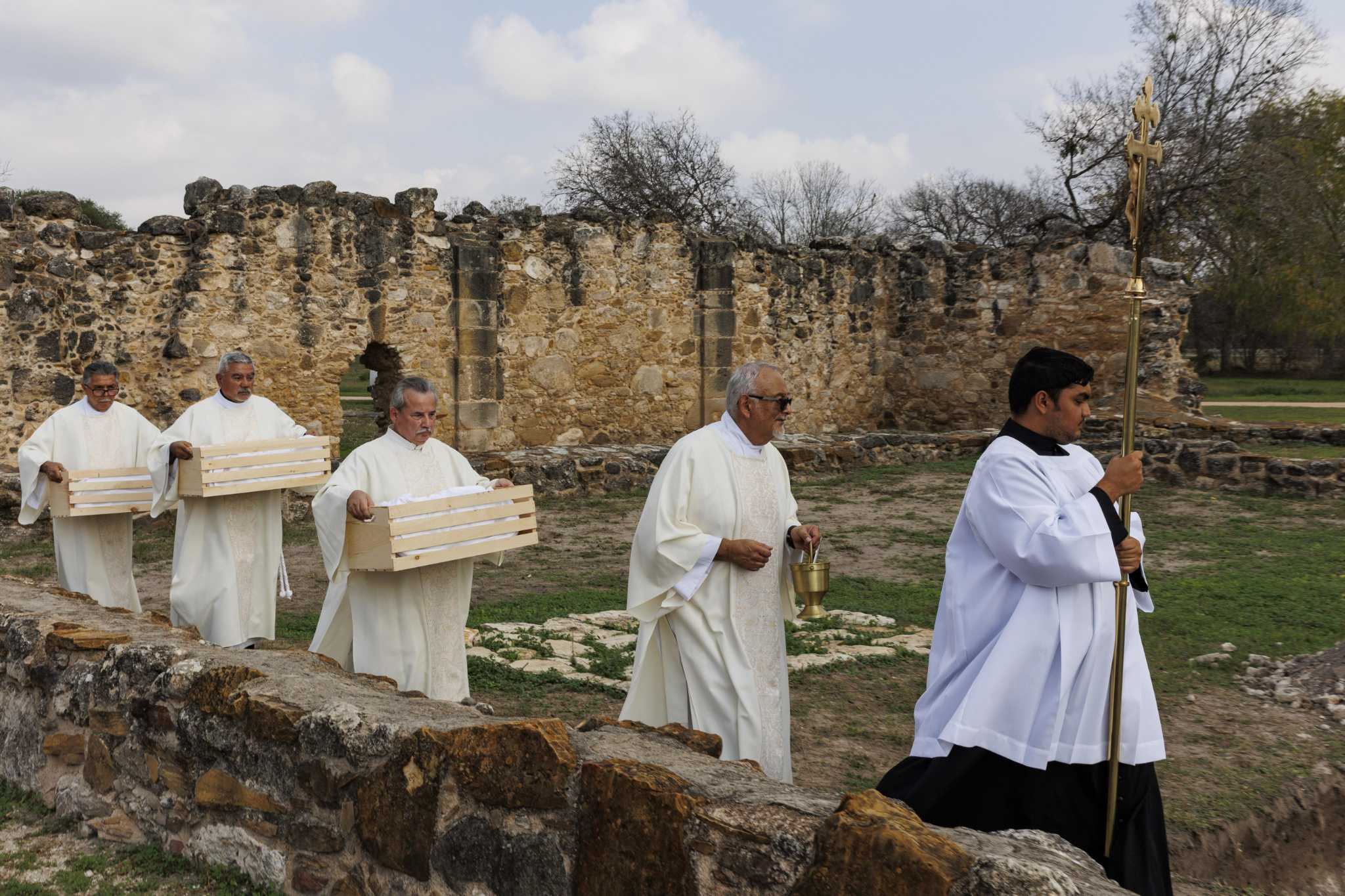 Indigenous remains reburied at Mission San Juan