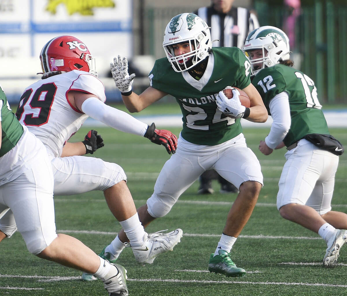 New Canaan football, Ty Groff, top Maloney in Class L final