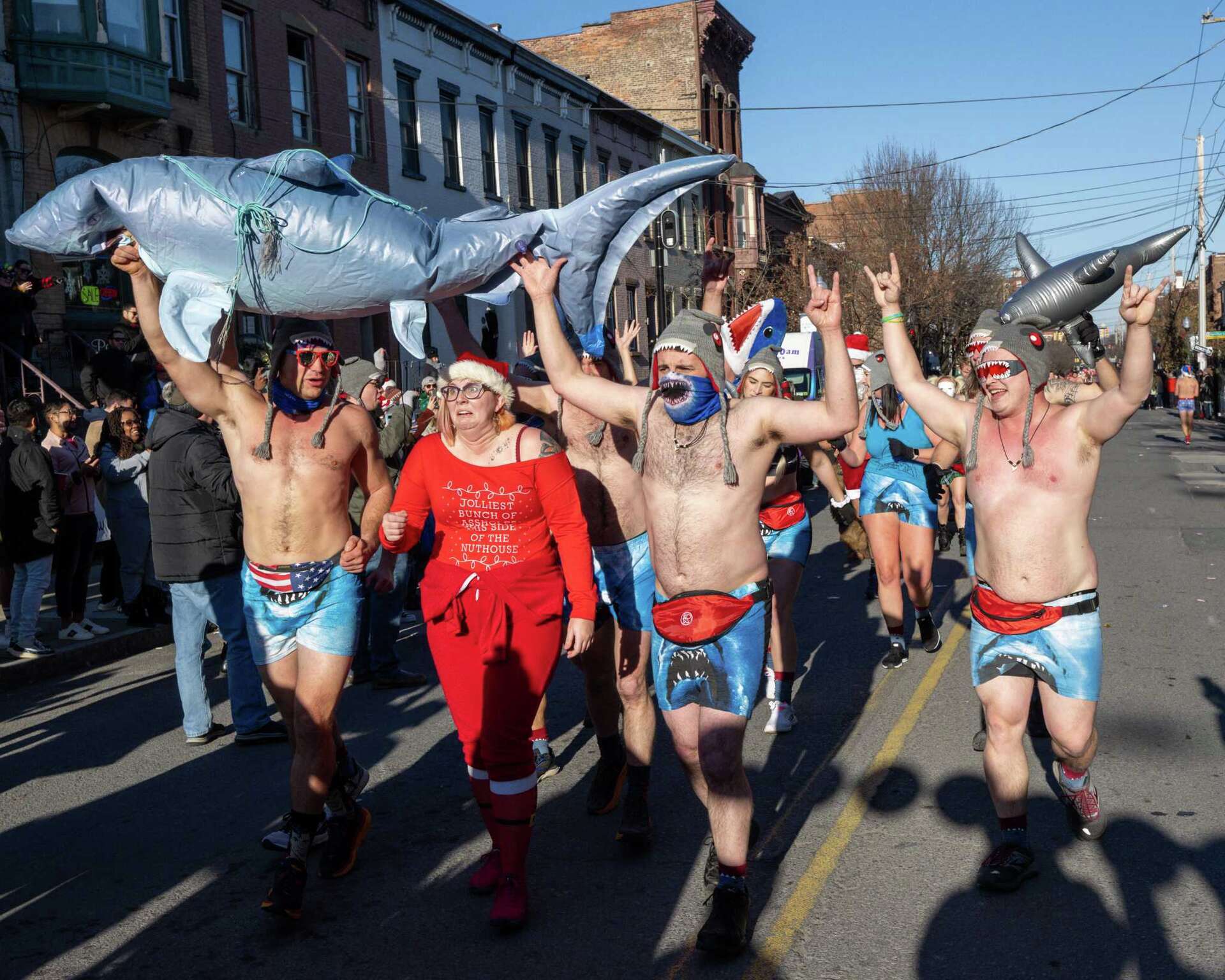 Unwrapping the charm of Albany's Santa Speedo Sprint