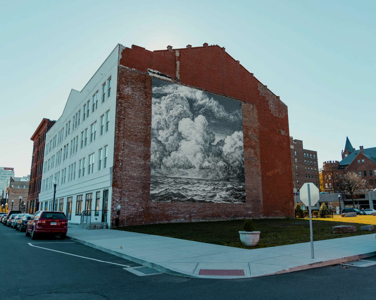 CT artist Rick Shaefer makes giant seascape murals for Bridgeport