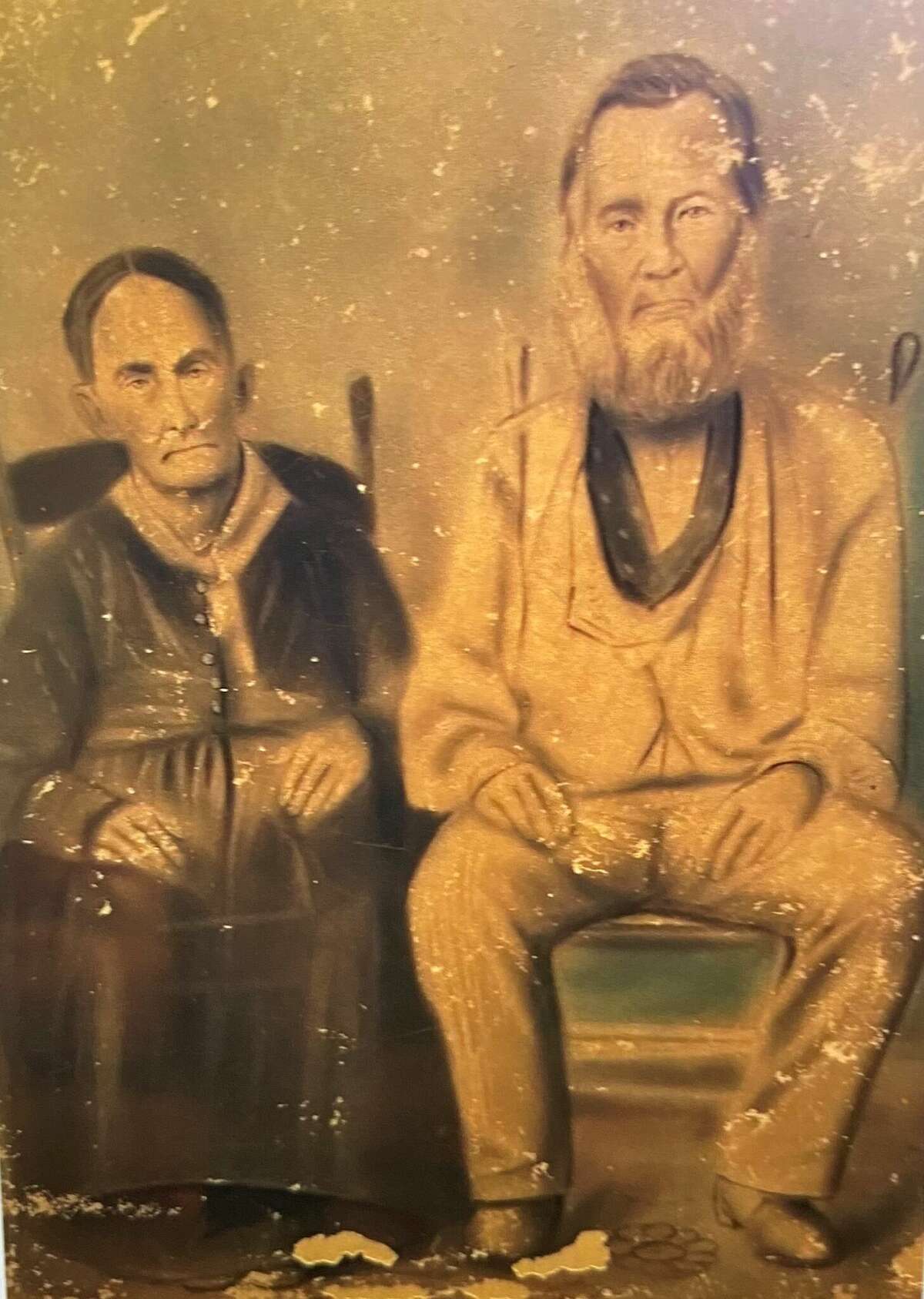 Original owners of 1867 Montgomery cabin revealed in restored portrait