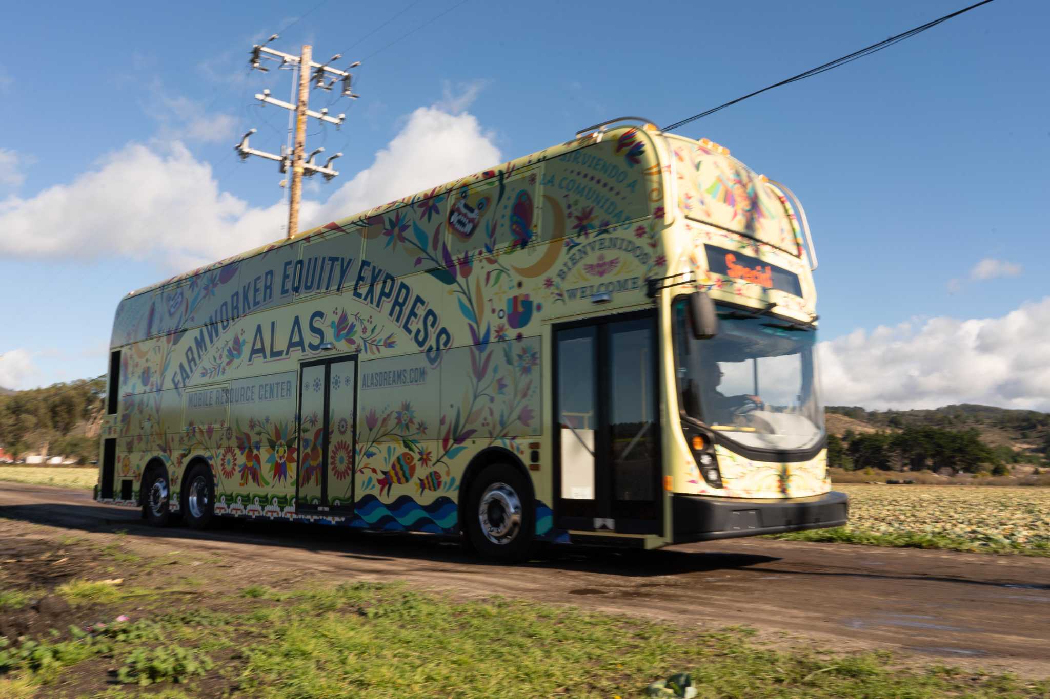 A double-decker bus is taking health services directly to farmworkers ...