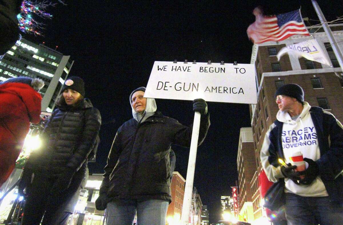 Stamford vigil honors Newtown victims, protests gun violence