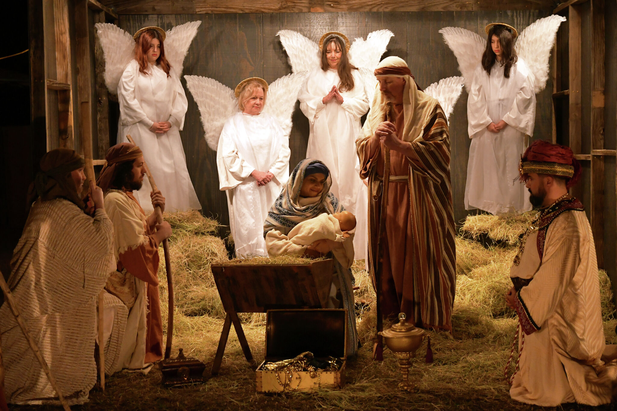 First Baptist Church in Midland presents its Living Nativity