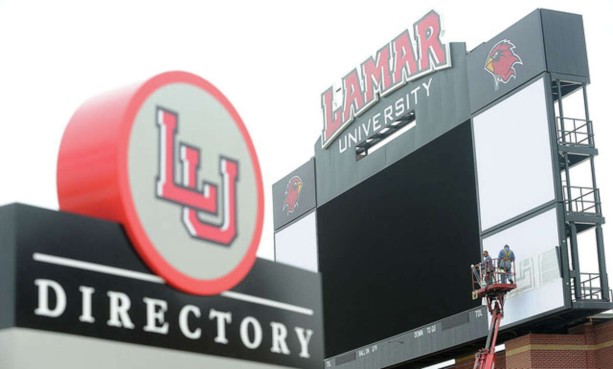 Lamar University Stadium near completion