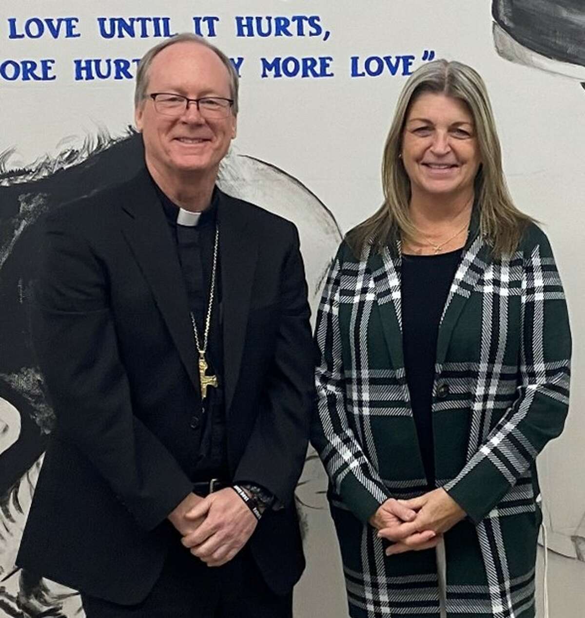 Manistee Catholic Central students interview Bishop Walsh
