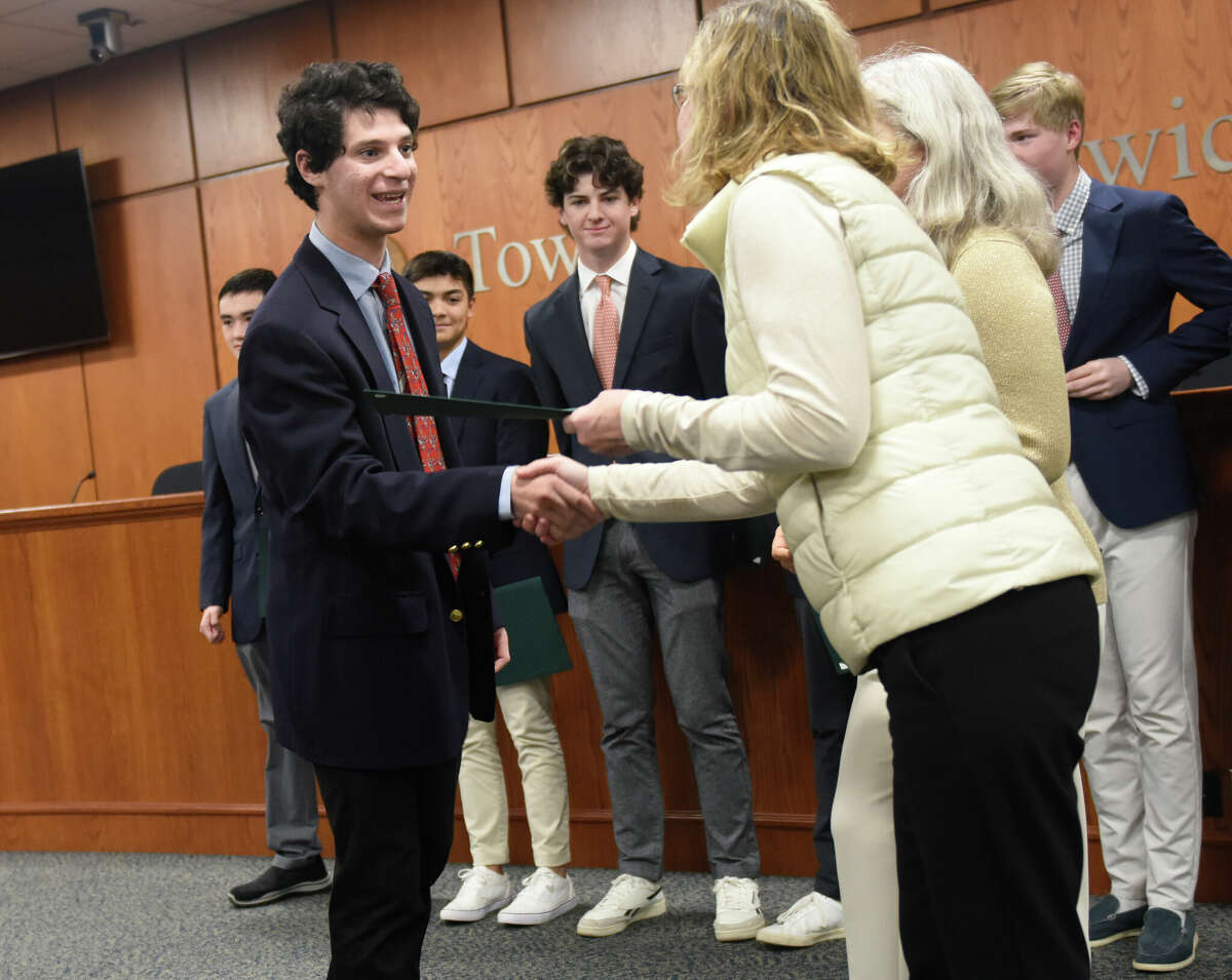 In Greenwich, the high school golf team gets kudos for a winning season