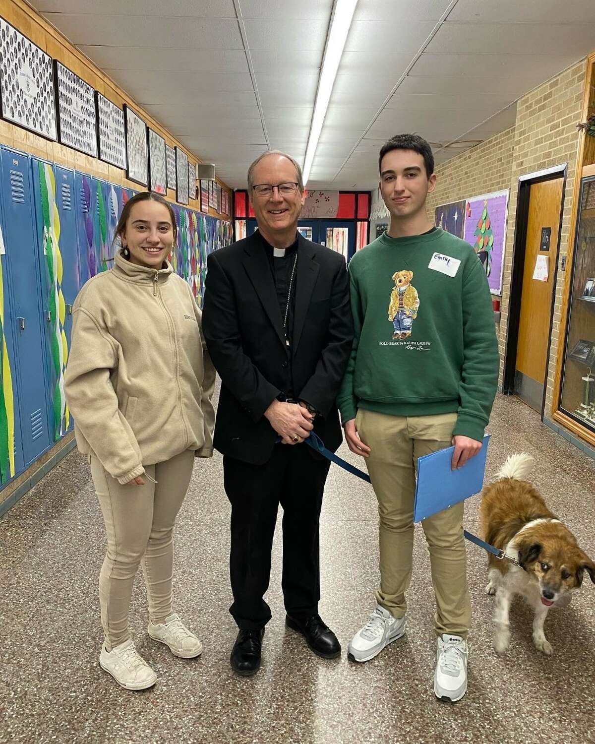 Manistee Catholic Central students interview Bishop Walsh