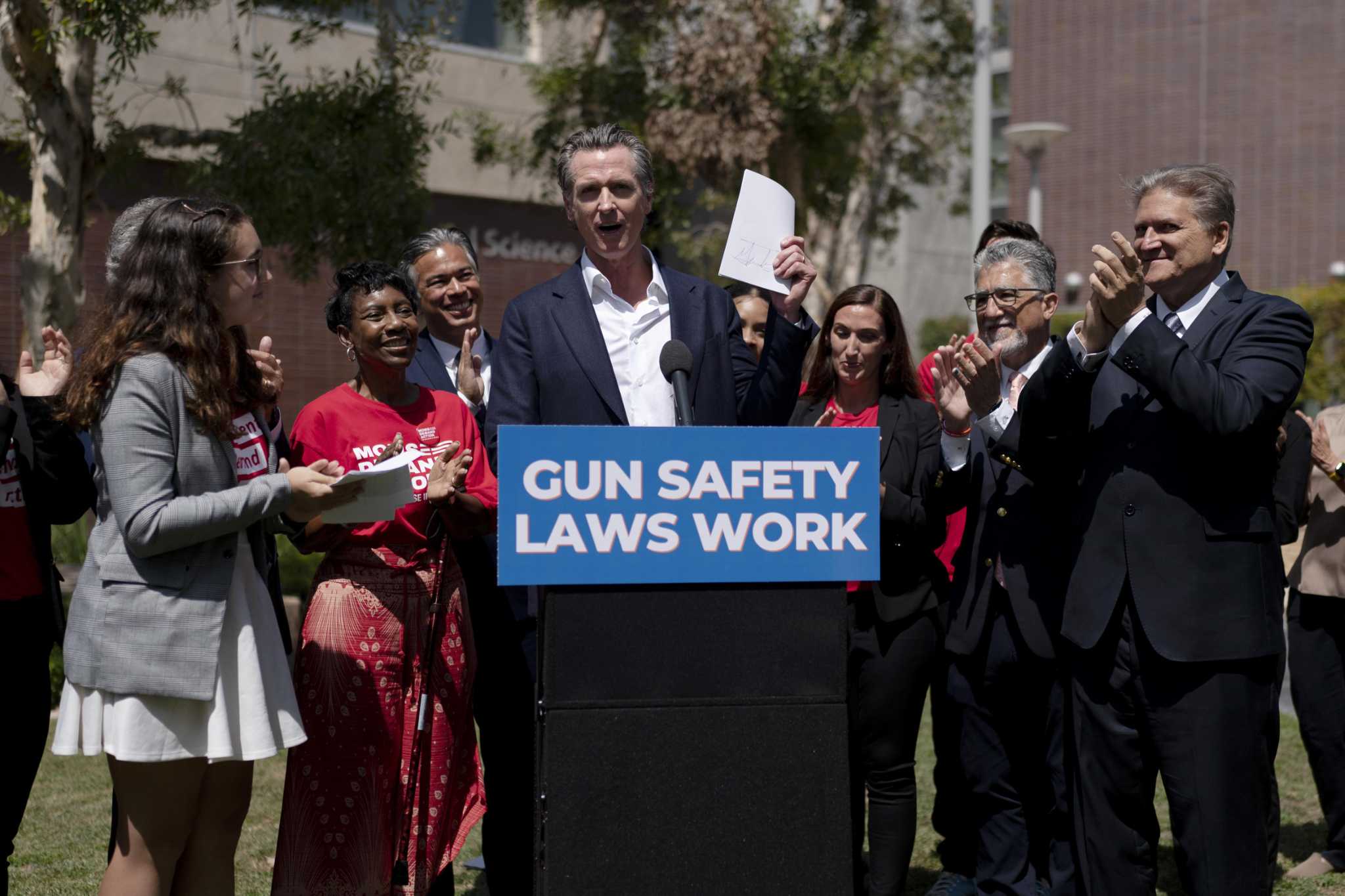 Why Gavin Newsom thanked a judge for striking down part of a gun law he ...