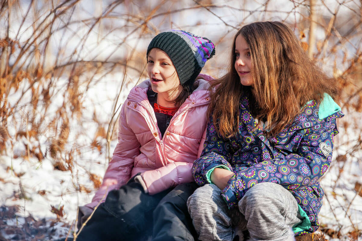 PHOTOS: Reading stories by the bonfire at Floyd Elementary