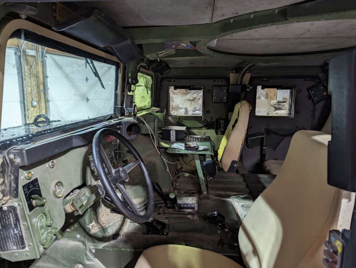 A Beaverton Police Humvee honors veterans and draws attention