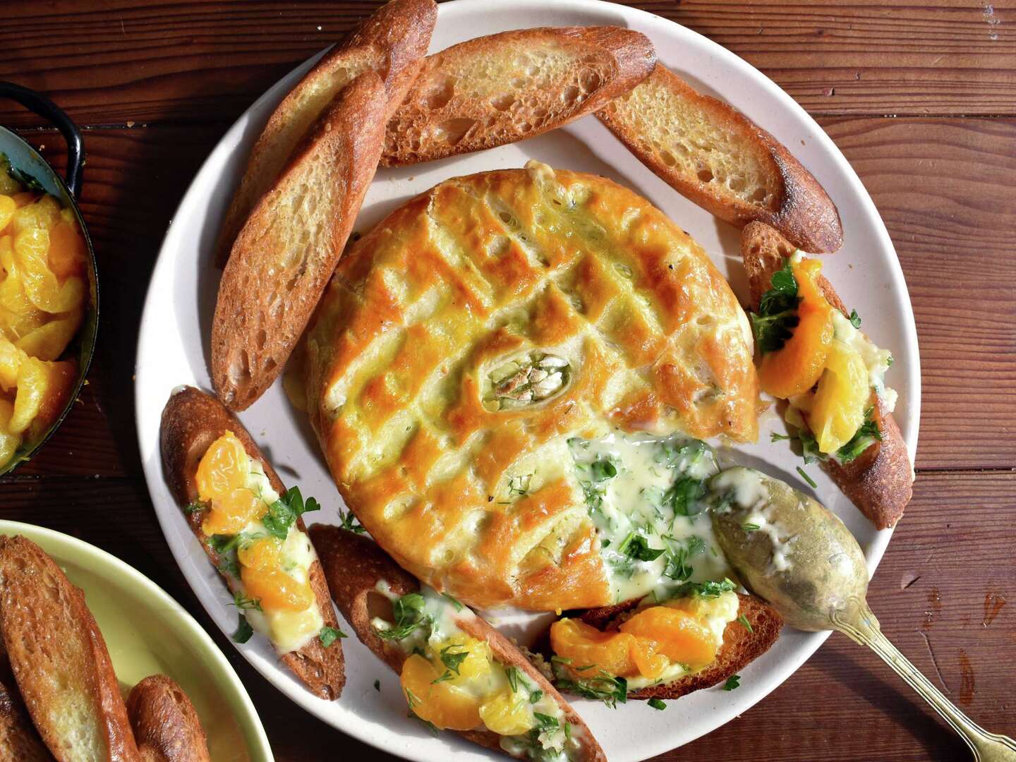 Recipe: Herb-Stuffed Baked Brie with Tangerine Jam