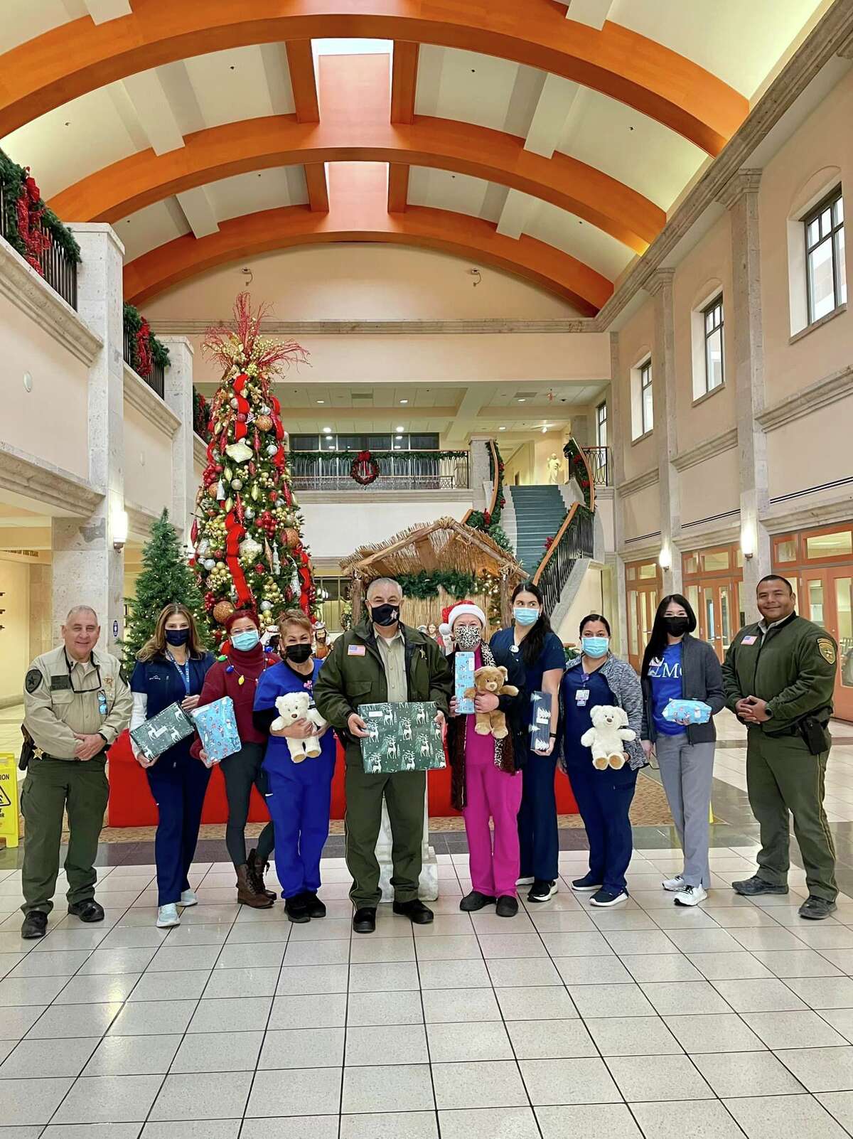 WCSO brings presents to pediatric units at LMC, Doctors Hospital