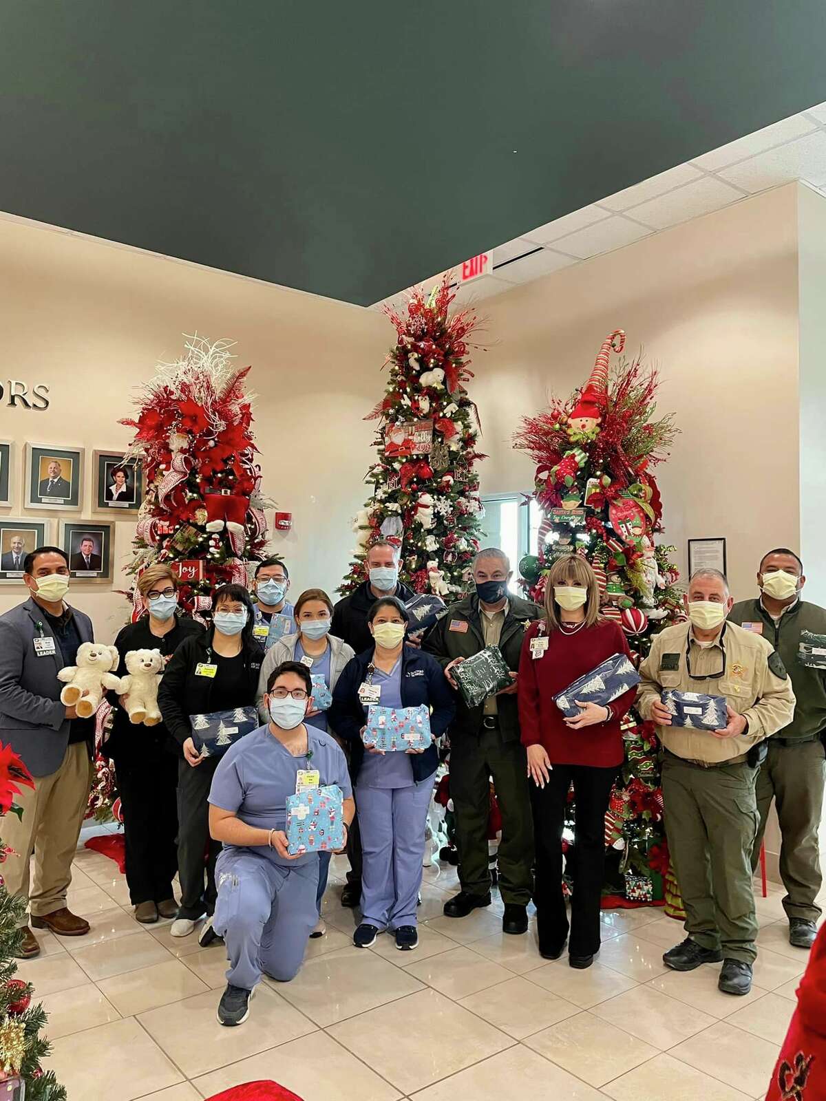 WCSO brings presents to pediatric units at LMC, Doctors Hospital