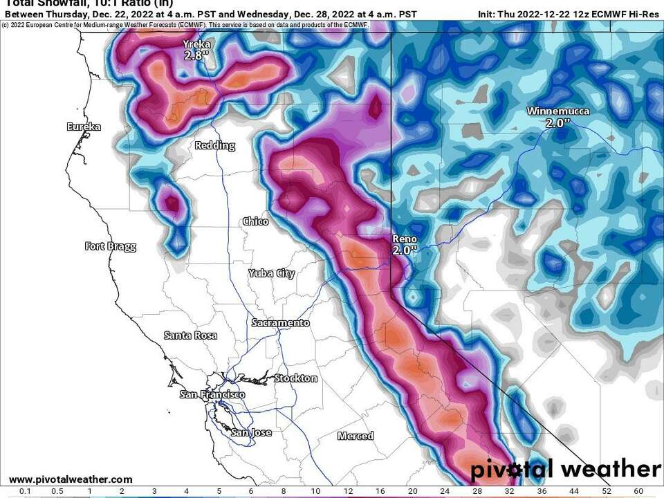 Atmospheric river hitting California next week brings rain to Bay Area