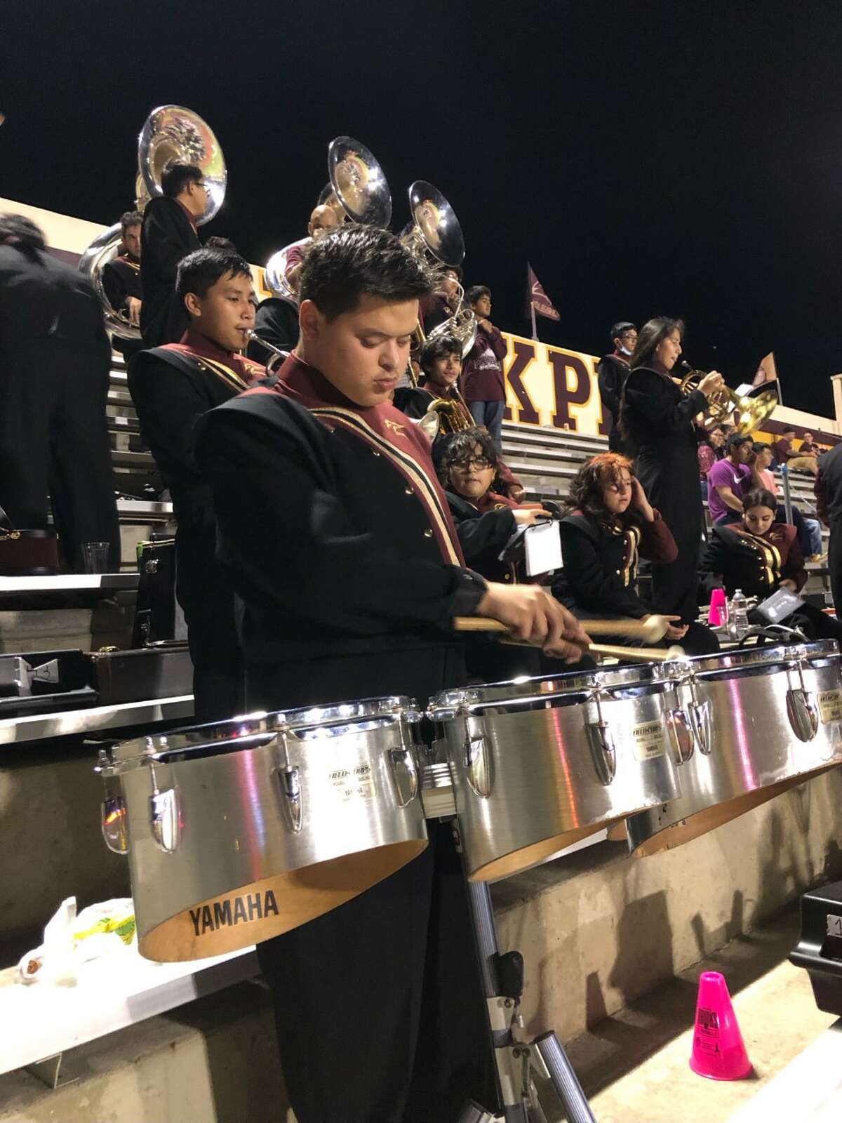 Despite blindness, Medina becomes talented drummer for Zapata's band