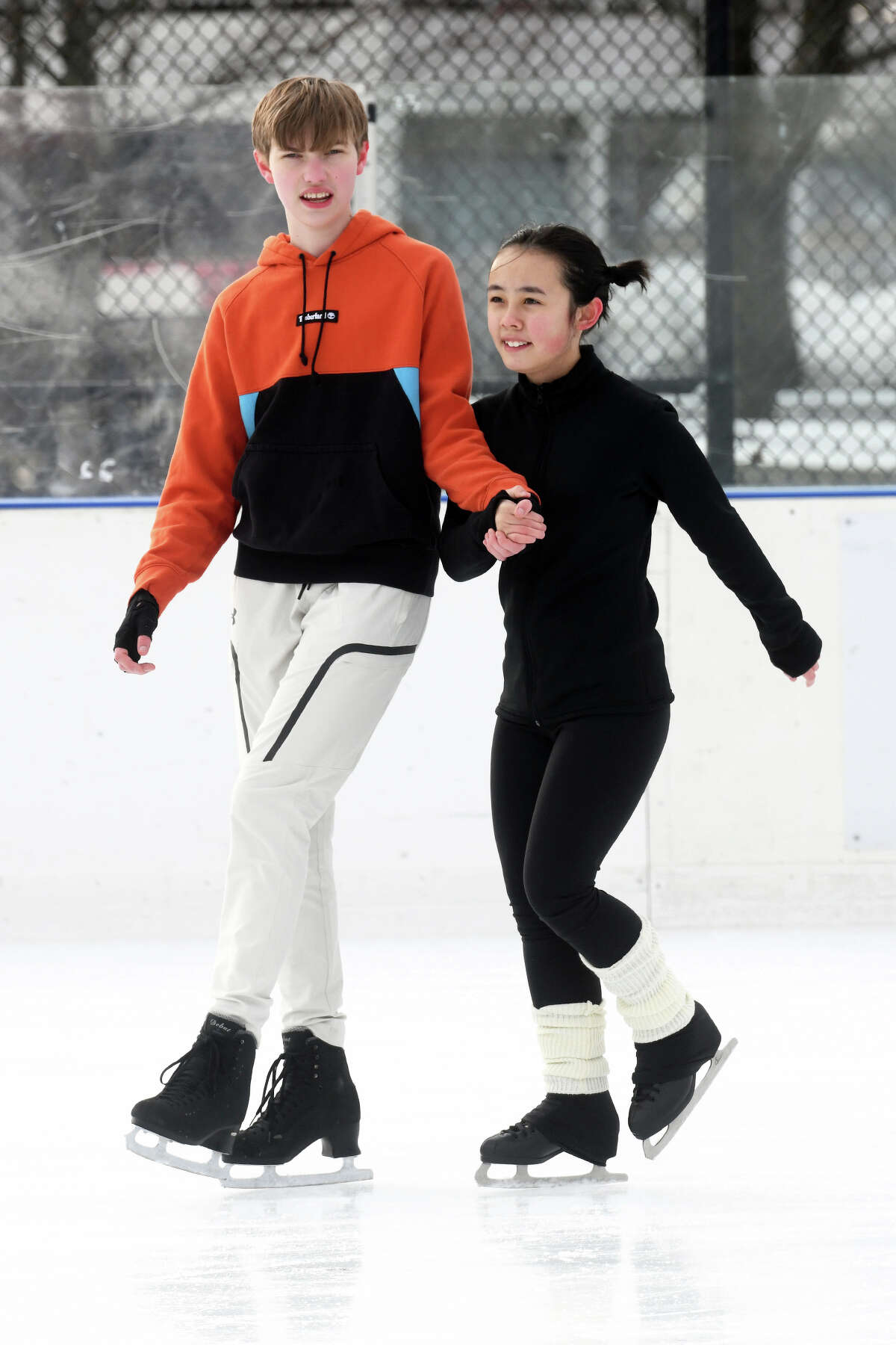 Photos: Westport PAL ice rink offers outdoor skating