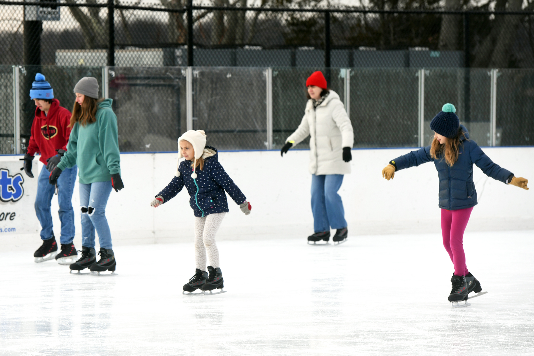 Photos: Westport PAL ice rink offers outdoor skating