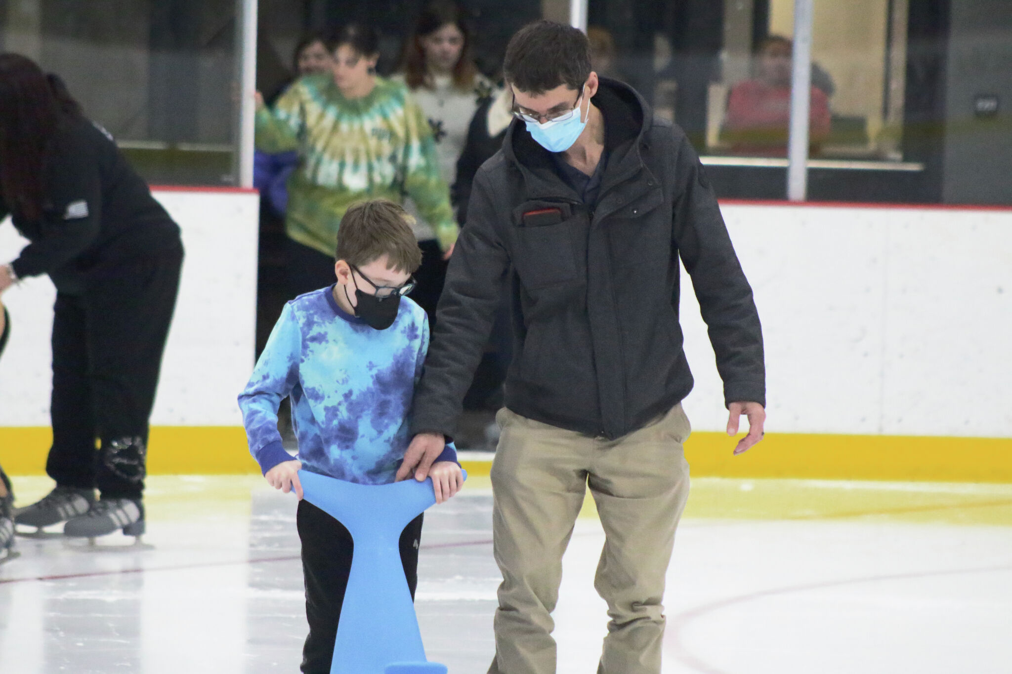 Edwardsville employees enjoy skating with their families