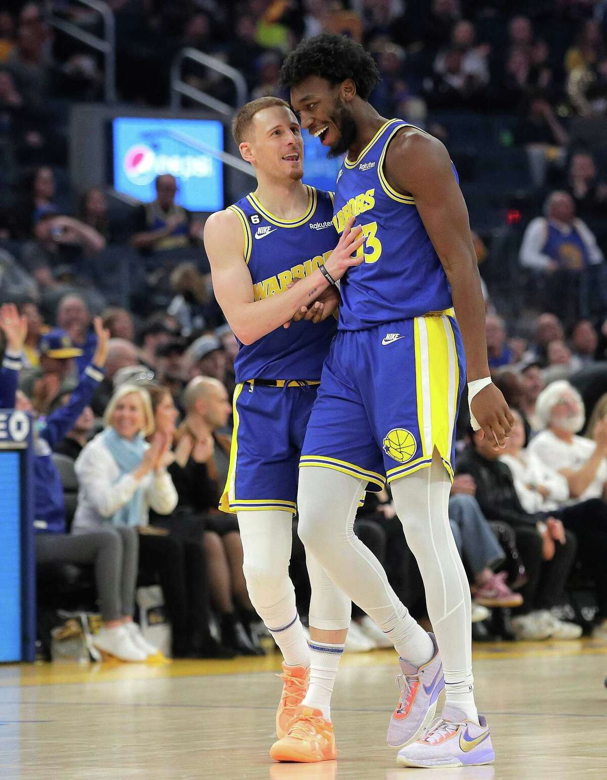 Warriors’ reserves answer the call in 112-107 victory over Utah