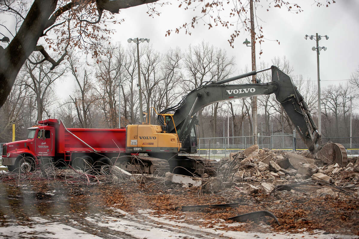 PHOTOS: Currie Stadium demolition begins