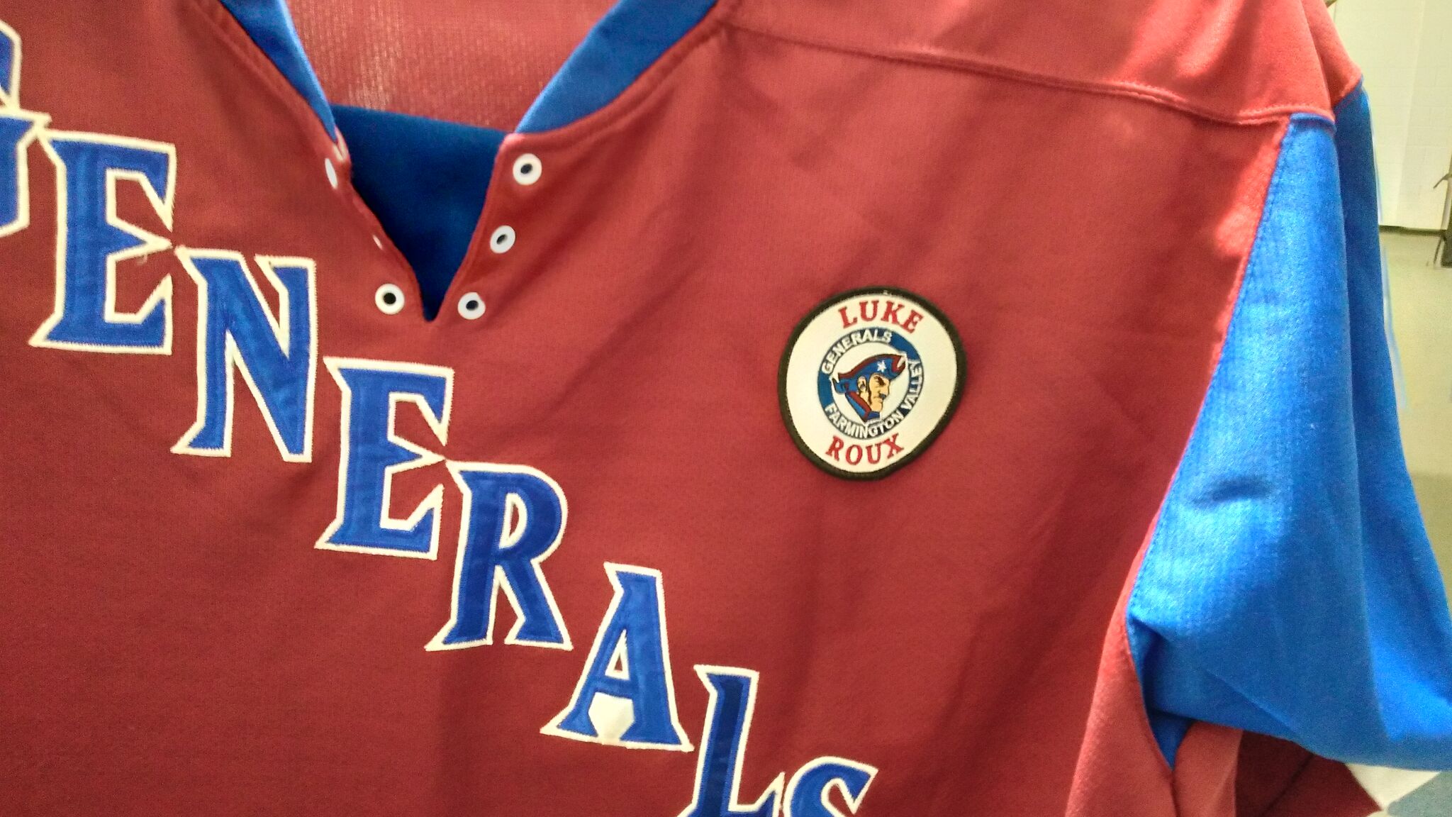 Luke Roux honored by Farmington Valley Generals hockey