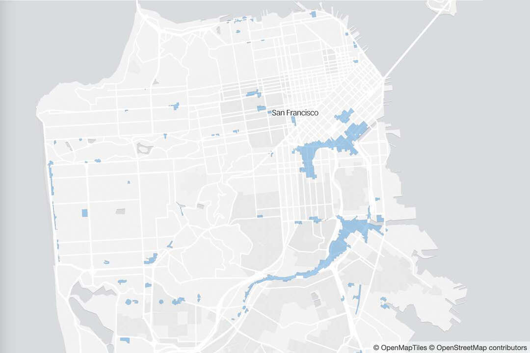 Bay Area storm: Map shows which parts of SF are a flooding risk
