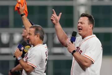 Astros home broadcasters to switch places for one night only