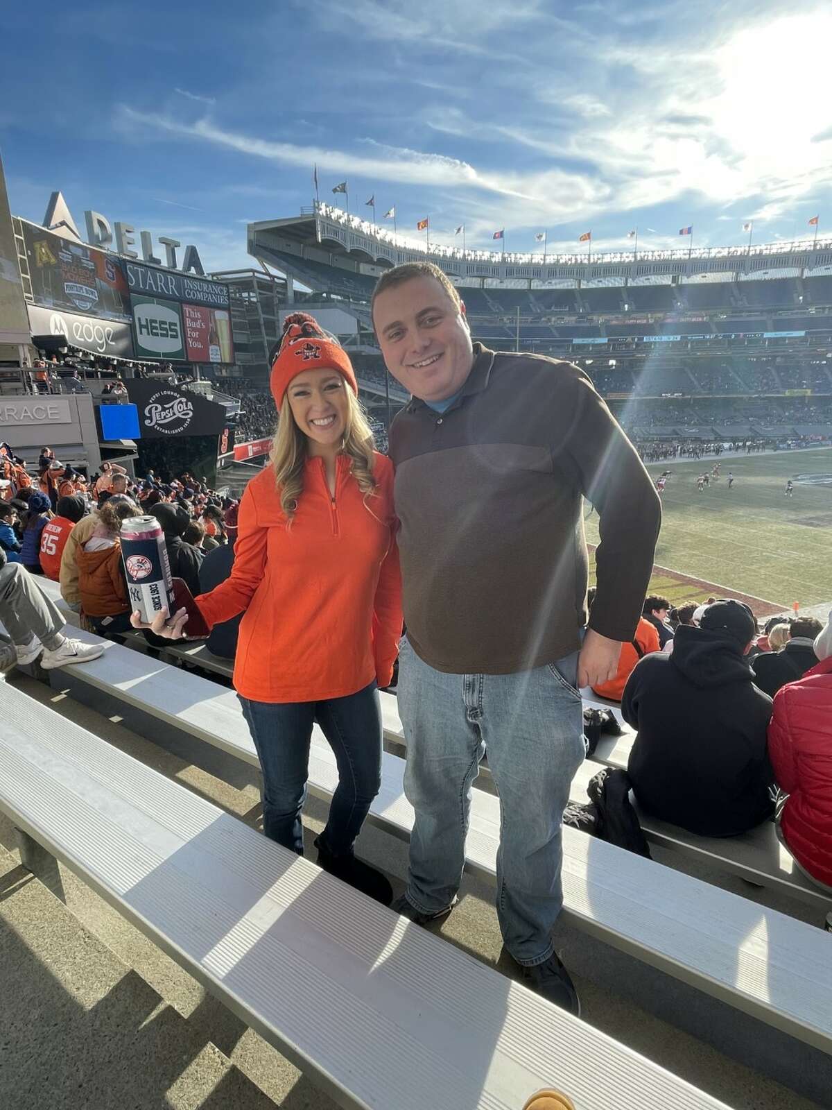 Bad Axe sportswriter Tom Greene visited New York City recently