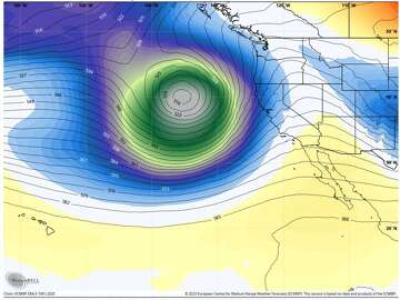 Photos show sheer power and beauty of the bomb cyclone off California