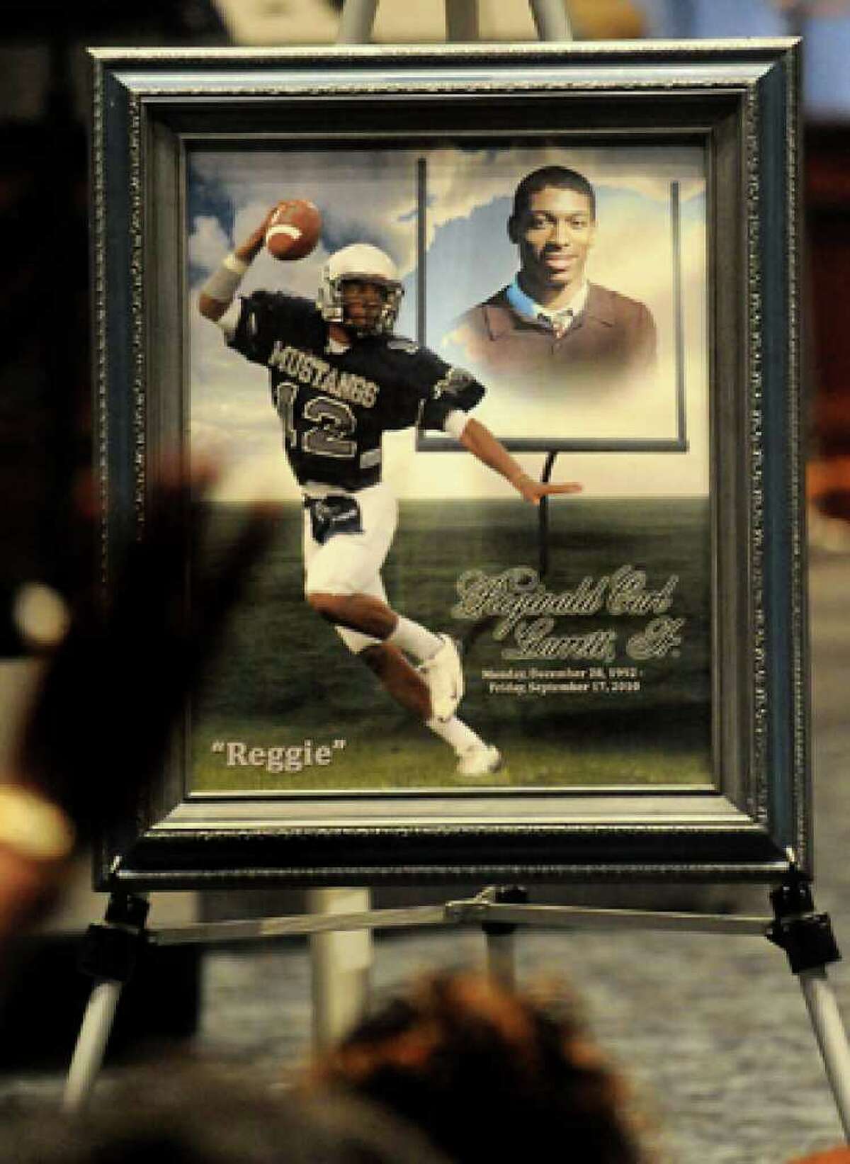 Friends and Family gather for Garrett Funeral