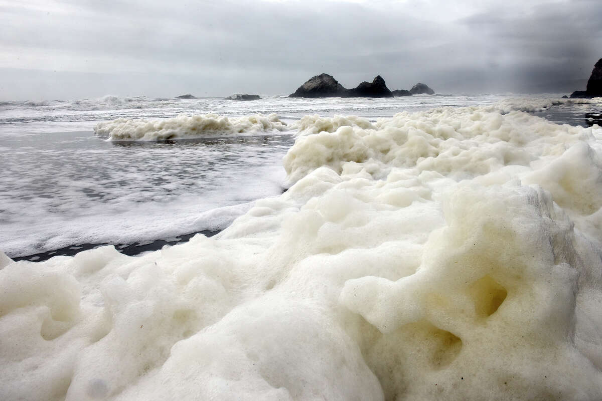 Why San Francisco's Ocean Beach is covered in 'snow'