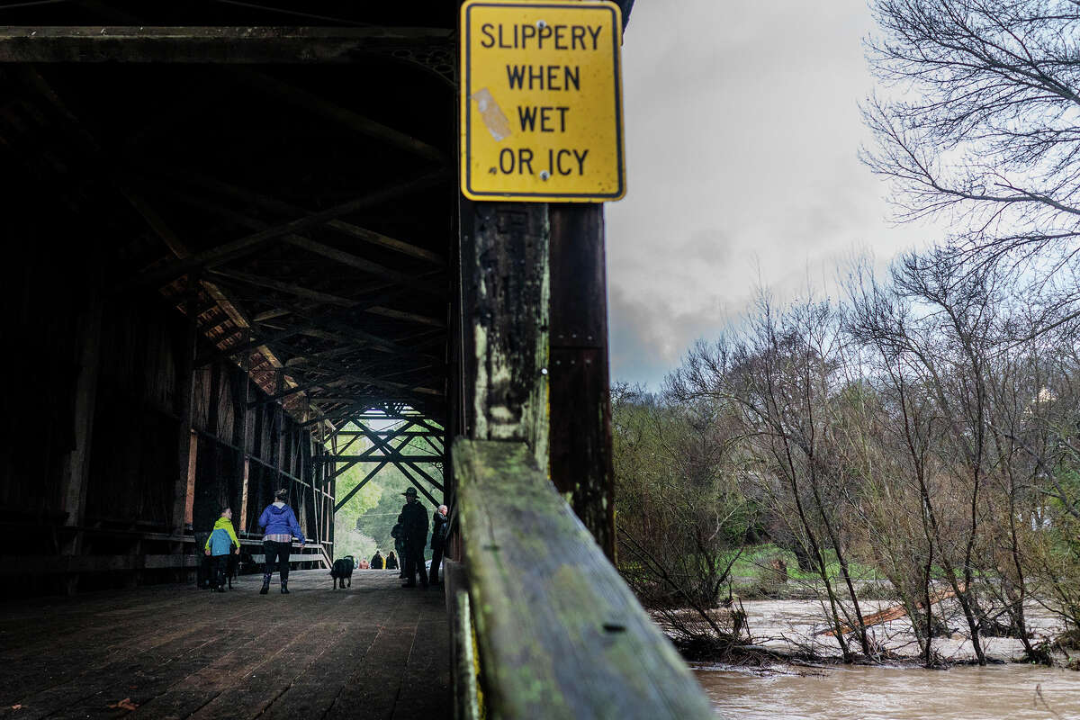 Mudslide after storms separates Felton, Calif., from its neighbors