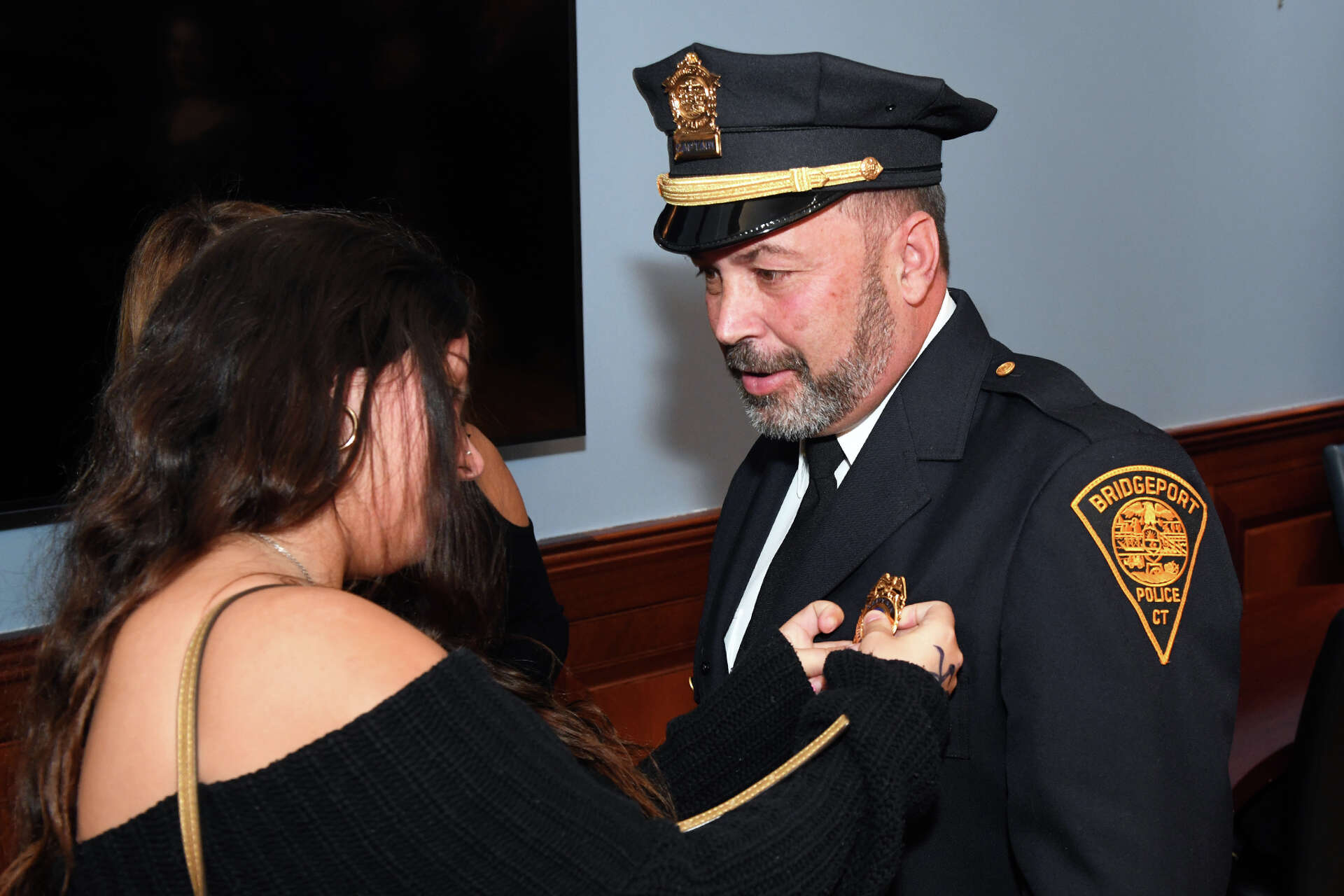 One of Bridgeport's two new assistant chiefs retires