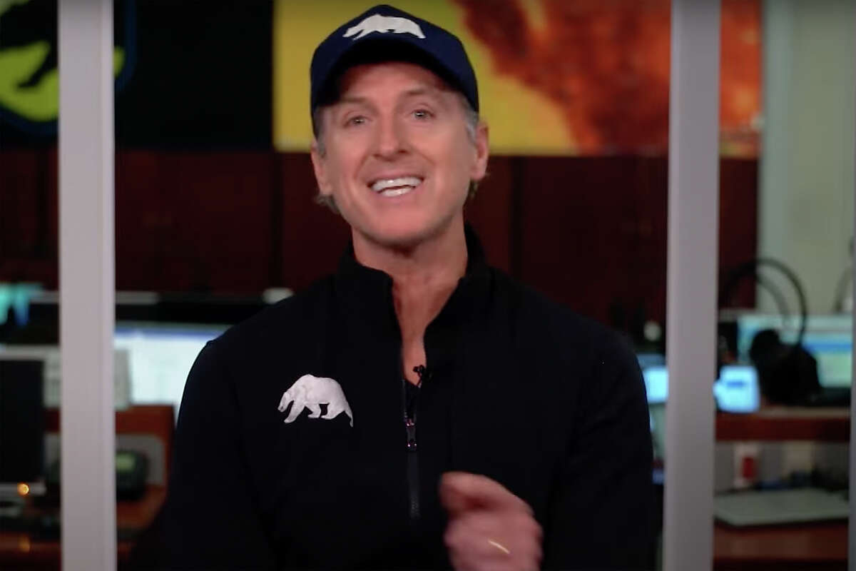 Gavin Newsom's custom California-themed apparel