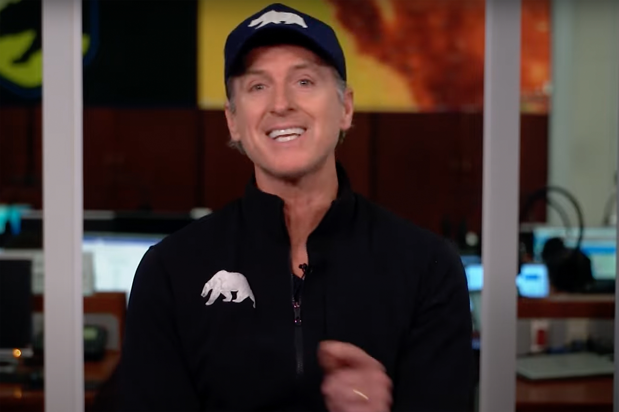 Gavin Newsom's custom California-themed apparel