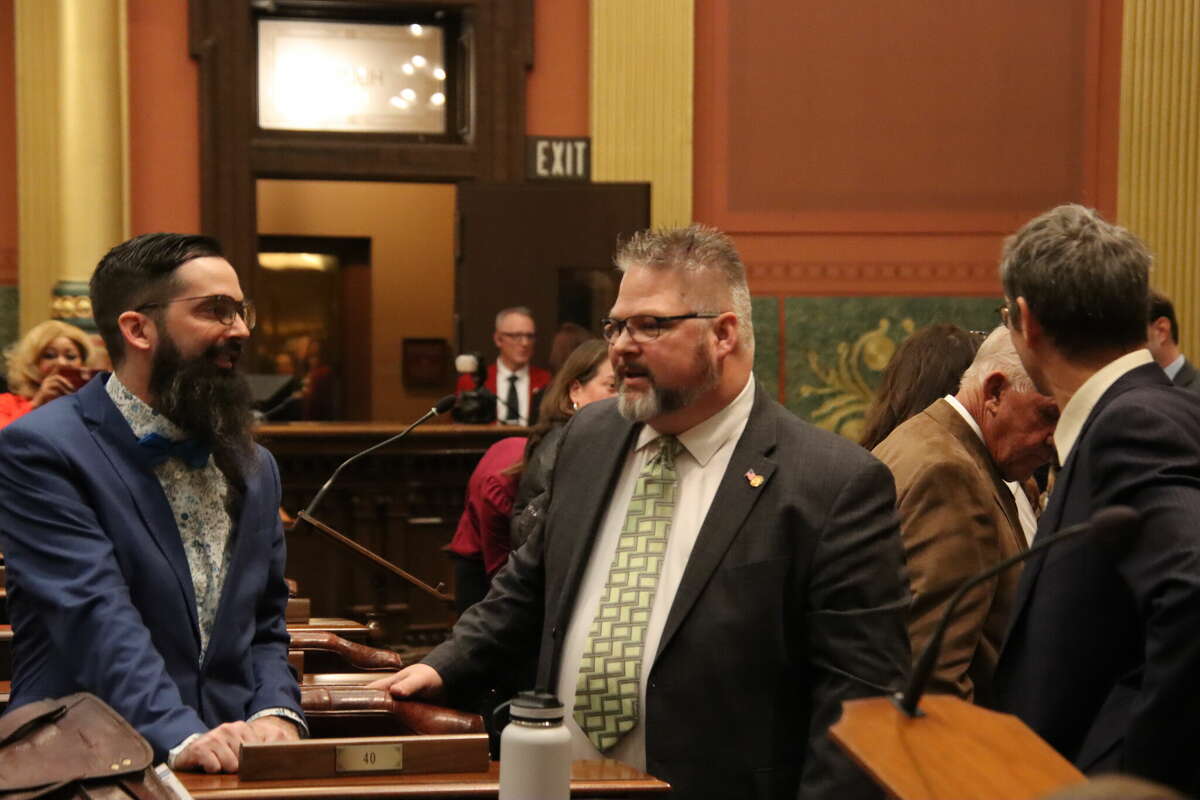 Michigan State Reps. Bierlein and Alexander attend first session