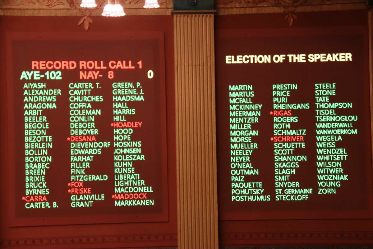 Michigan State Reps. Bierlein and Alexander attend first session