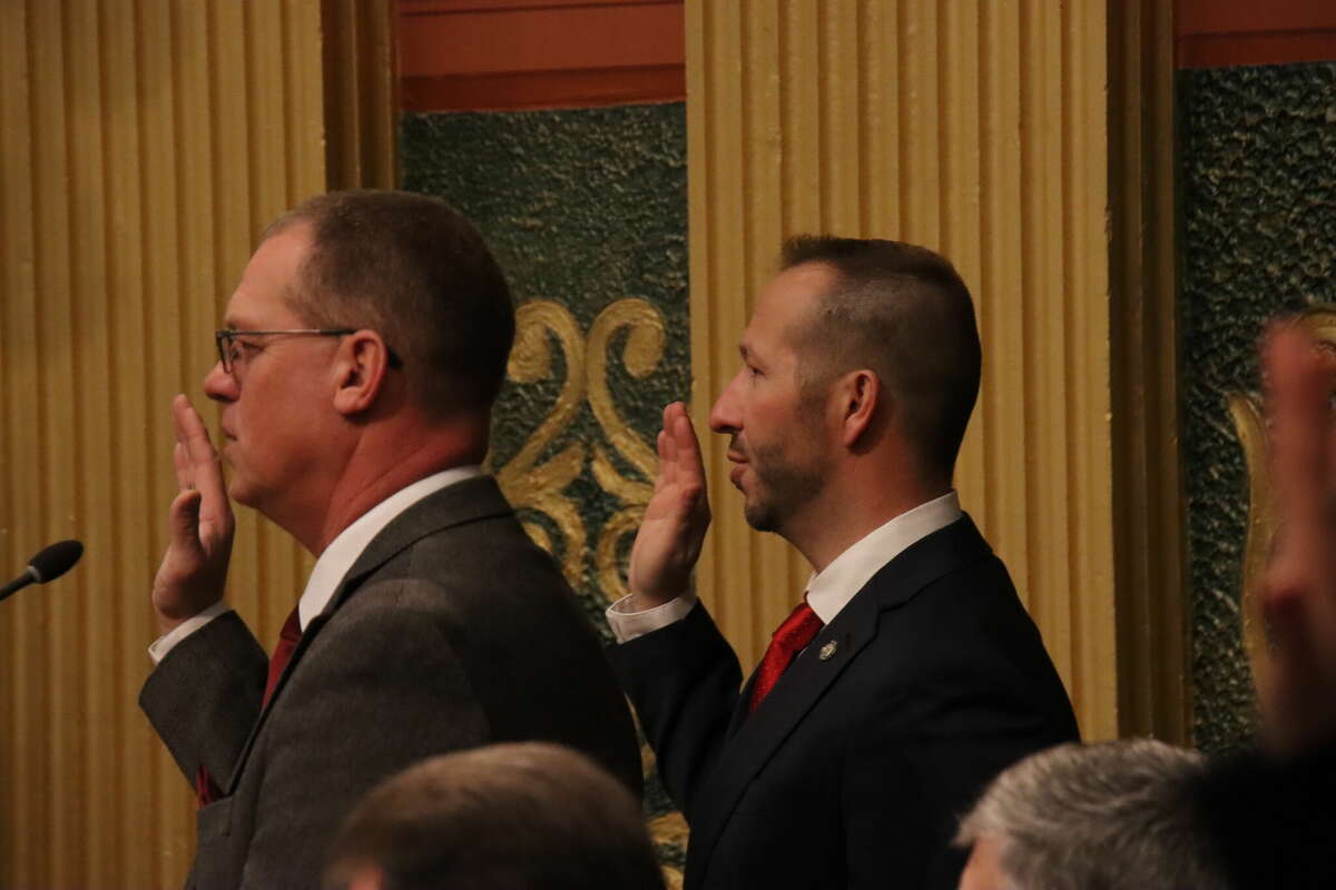 Michigan State Reps. Bierlein and Alexander attend first session