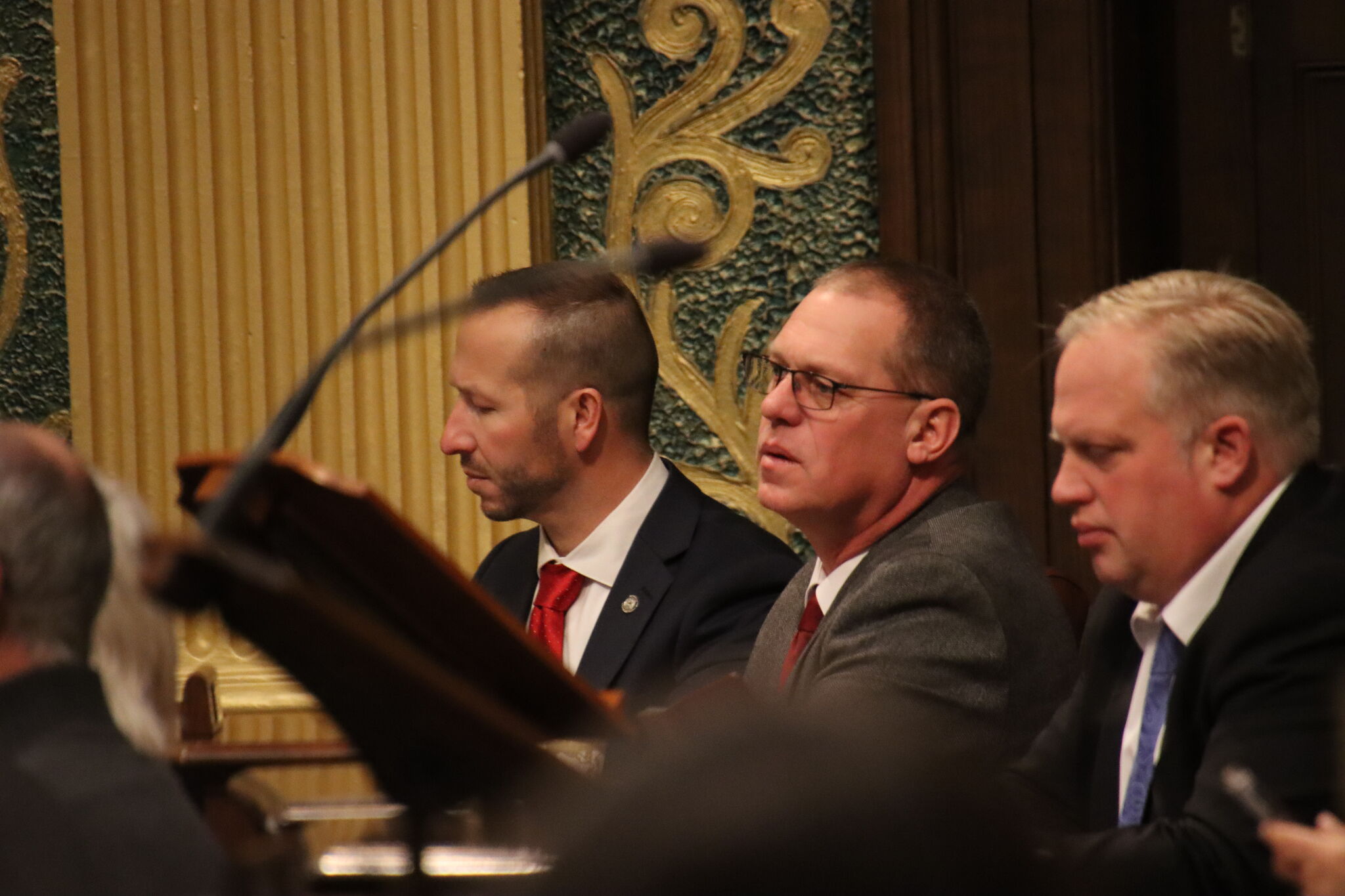 Michigan State Reps. Bierlein and Alexander attend first session
